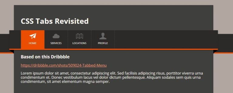 10 Best Html Css Tabs Menu Collection Onaircode
