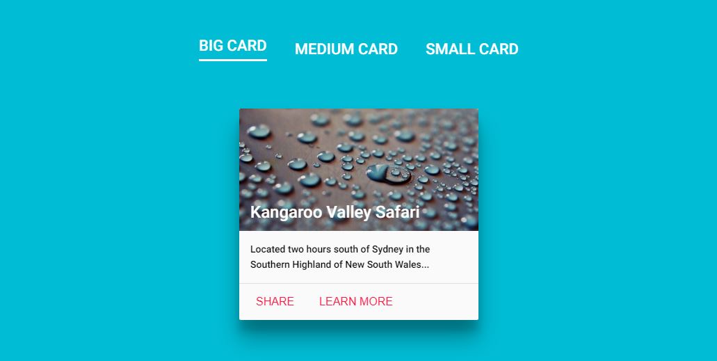 10+ Material Design Card Examples - OnAirCode