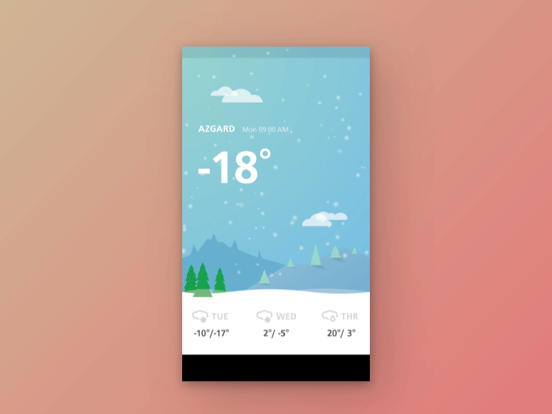 Android Weather App Ui Design Onaircode