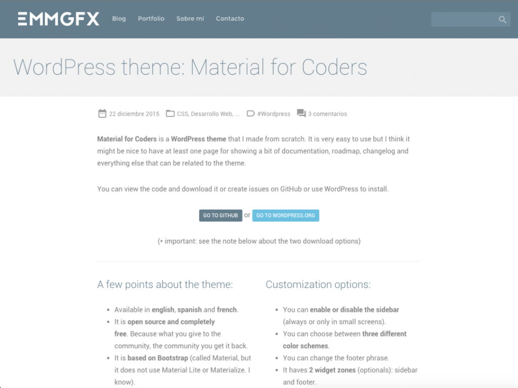 20+ Free Material Design WordPress Blog Themes - OnAirCode