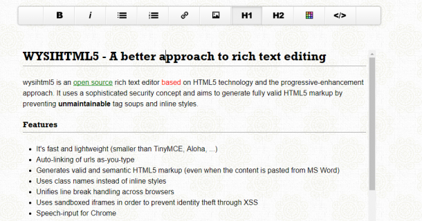 12 Best Javascript Html5 Wysiwyg Editor Onaircode
