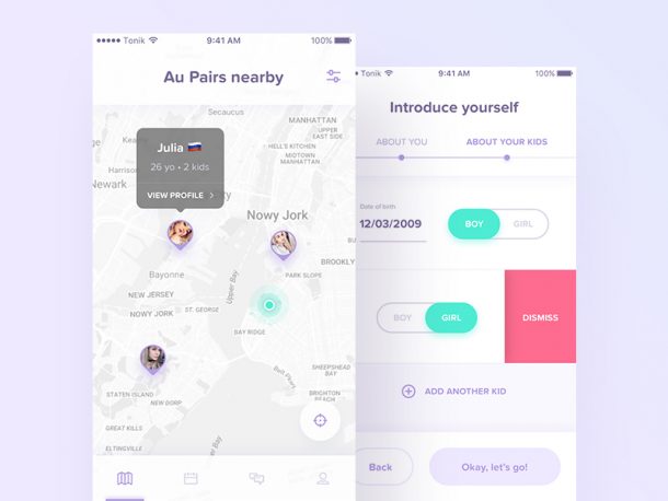 30+ Inspiring Map UI Design For Mobile App - OnAirCode