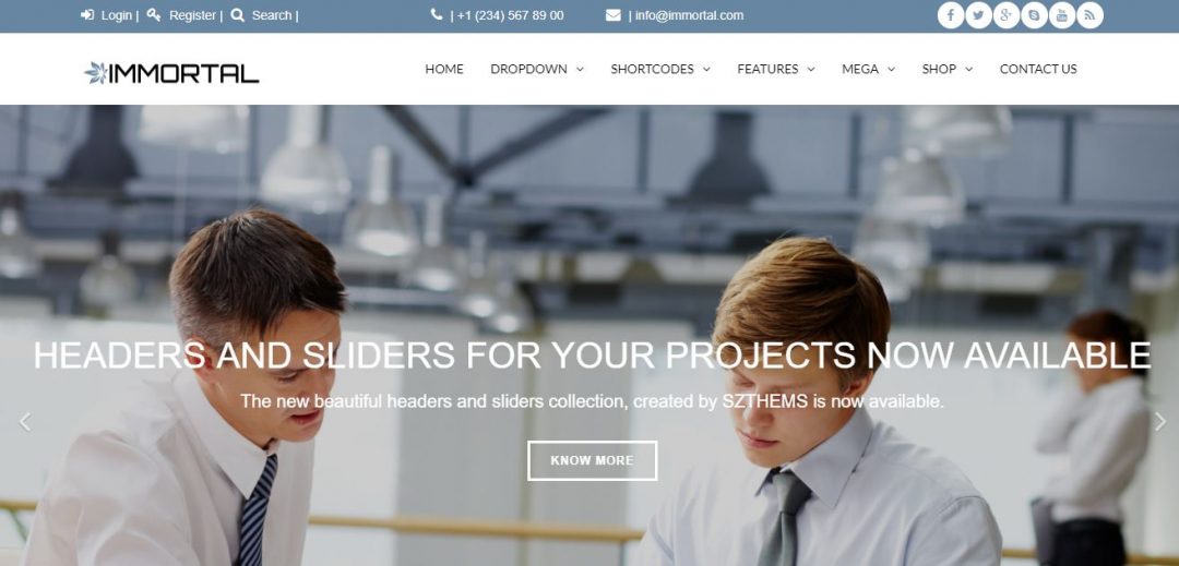 Beautiful Bootstrap Header Templates - OnAirCode
