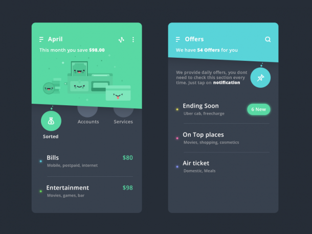 30 Interesting Expense Manager Mobile App UI Design - OnAirCode