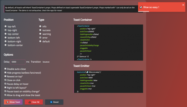 9 React Notification Component - OnAirCode