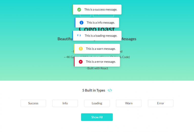9 React Notification Component Onaircode