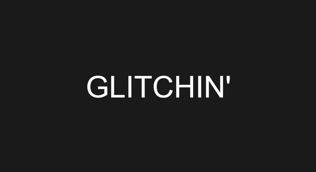 17 Text Glitch Effect Css Examples Onaircode