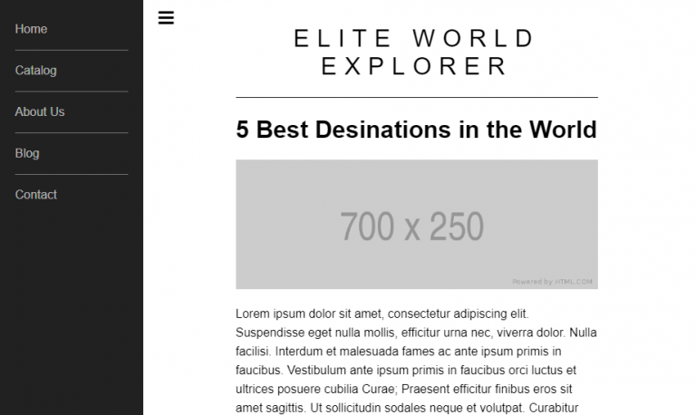 18 Css Off Canvas Menu Navigation Onaircode