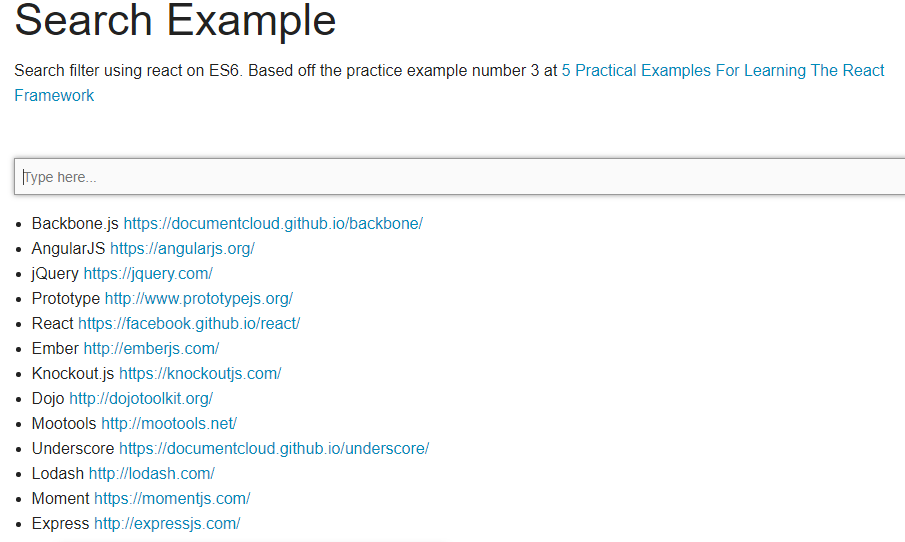 15+ Perfect React Search Component Examples - OnAirCode