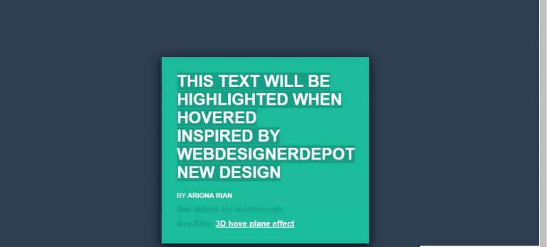 13 Css Text Background Effect Examples Onaircode