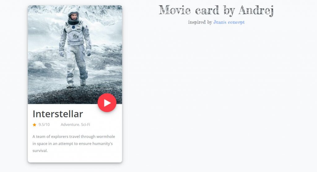 12+ Cool CSS Movie Card Examples - OnAirCode