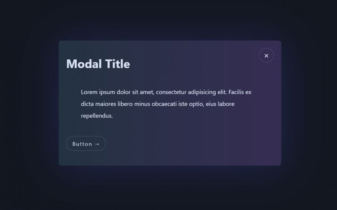 30 Modal Css Window Examples With Source Code Onaircode