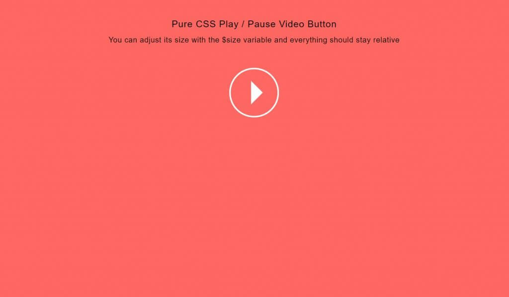 Css Play Pause Button Examples With Animation Onaircode