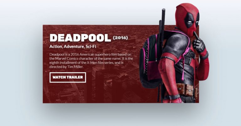 12+ Cool CSS Movie Card Examples - OnAirCode