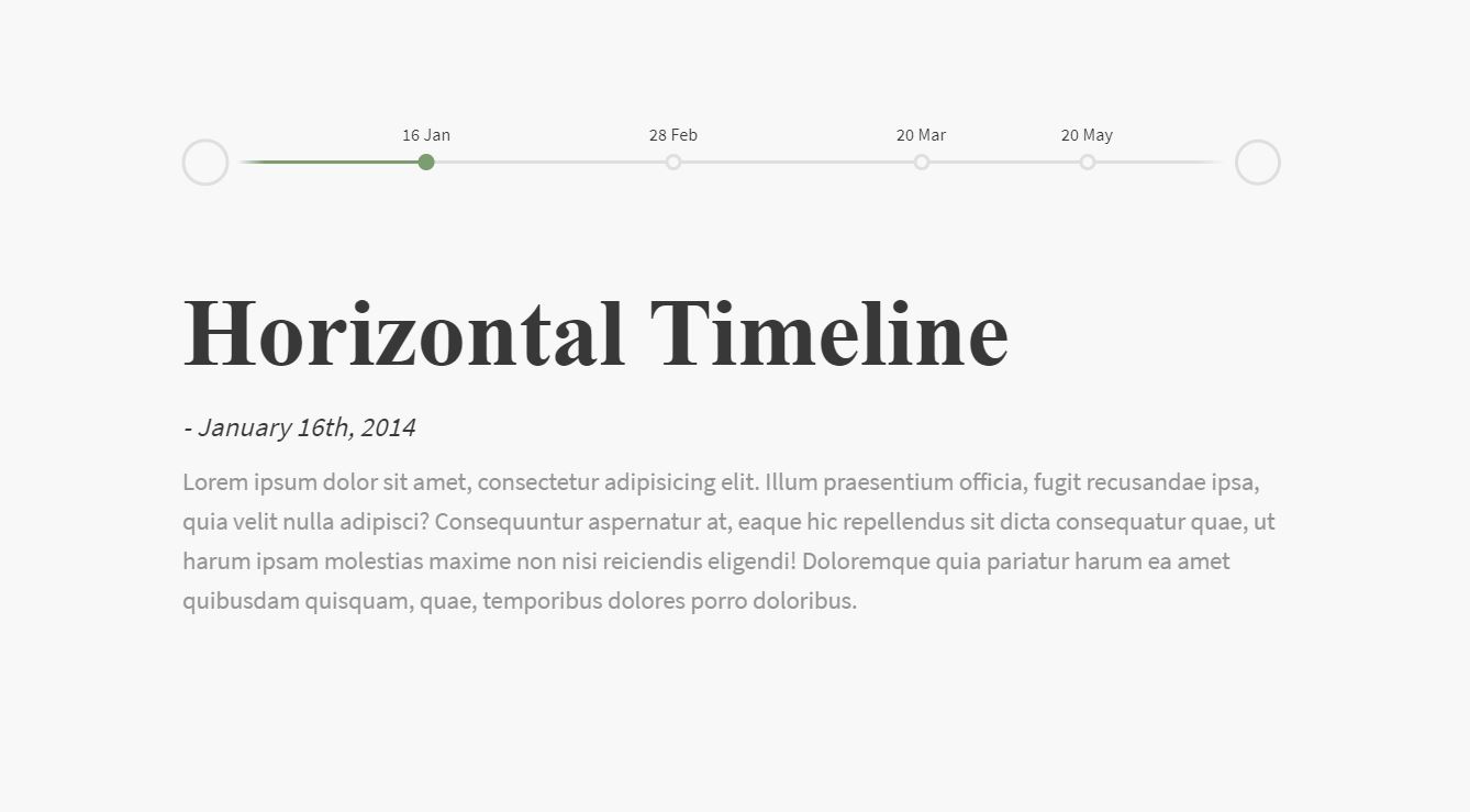 23+ Horizontal Timeline CSS Examples - OnAirCode 23+ Horizontal Timeline CSS Examples - OnAirCode