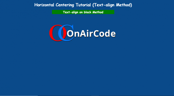 How To Horizontally Align Center A Div Using Css Onaircode