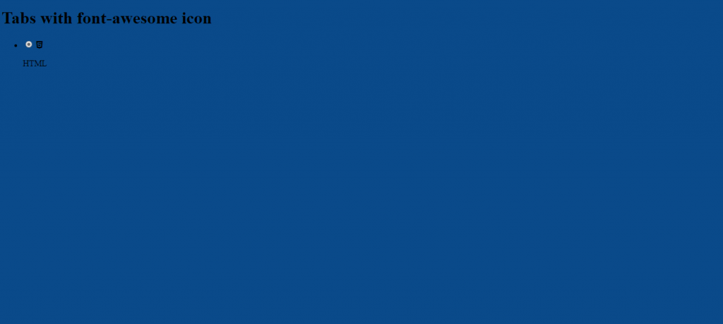 How To Make Icon Tab Menu With Css Onaircode