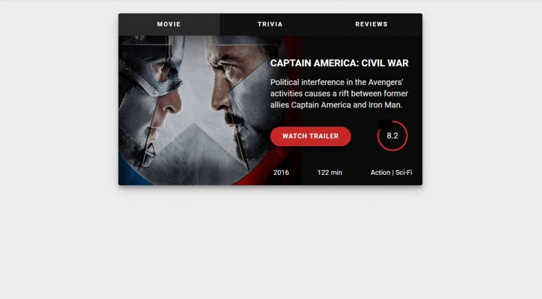 12+ Cool CSS Movie Card Examples - OnAirCode