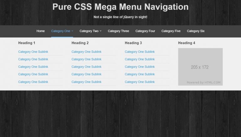 13+ Mega Menu CSS Examples Snippet - OnAirCode