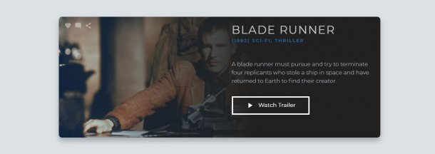12+ Cool CSS Movie Card Examples - OnAirCode