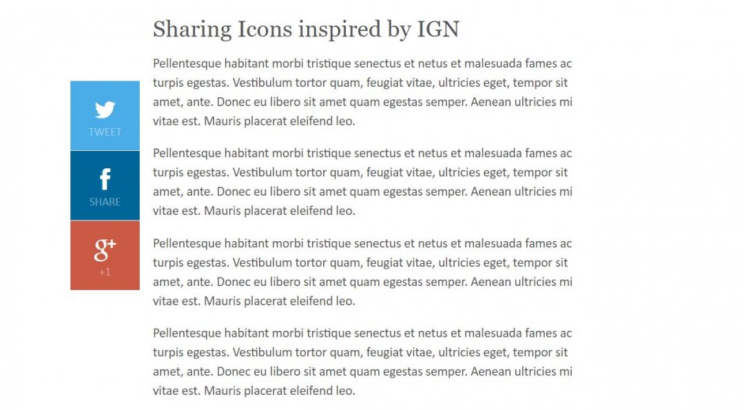 22+ CSS Social Share Buttons Code Snippet - OnAirCode