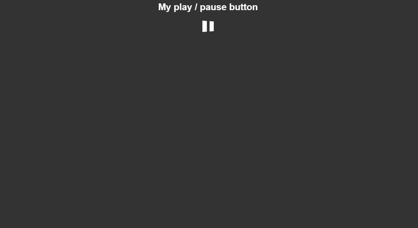 Css Play Pause Button Examples With Animation Onaircode