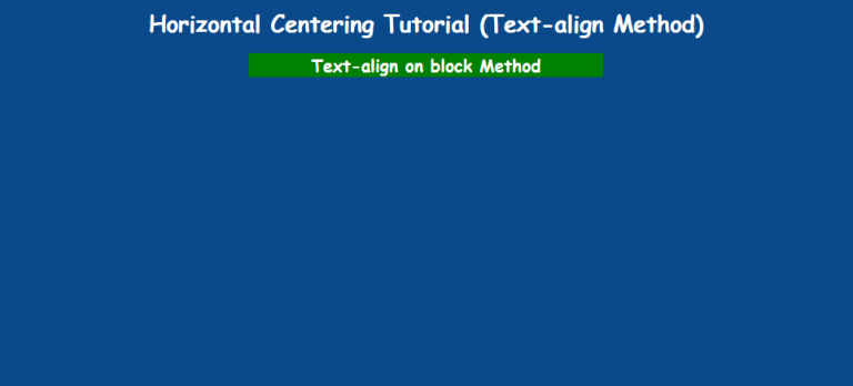 How To Horizontally Align Center A Div Using Css Onaircode