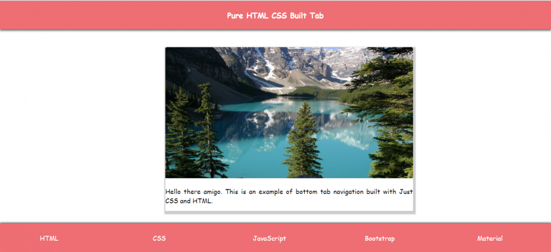 How To Make Bottom Navigation Tabs With Css Onaircode
