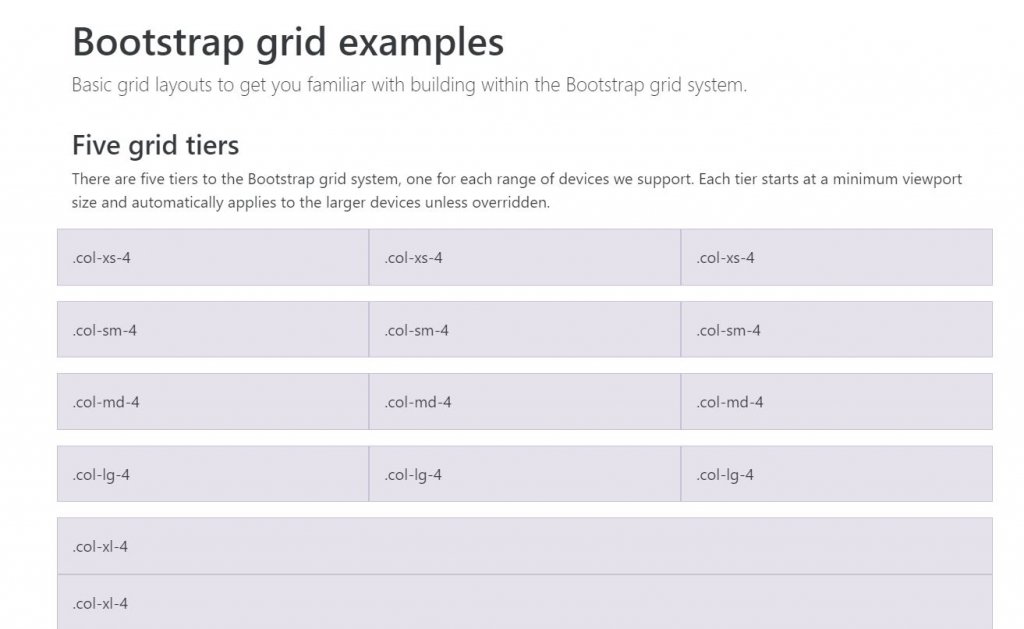 18 Bootstrap Grid System Examples Onaircode