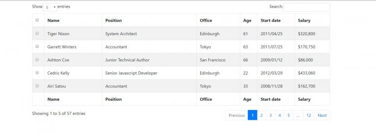18+ Bootstrap Datatable Awesome Examples - OnAirCode 18+ Bootstrap Datatable Awesome Examples - OnAirCode