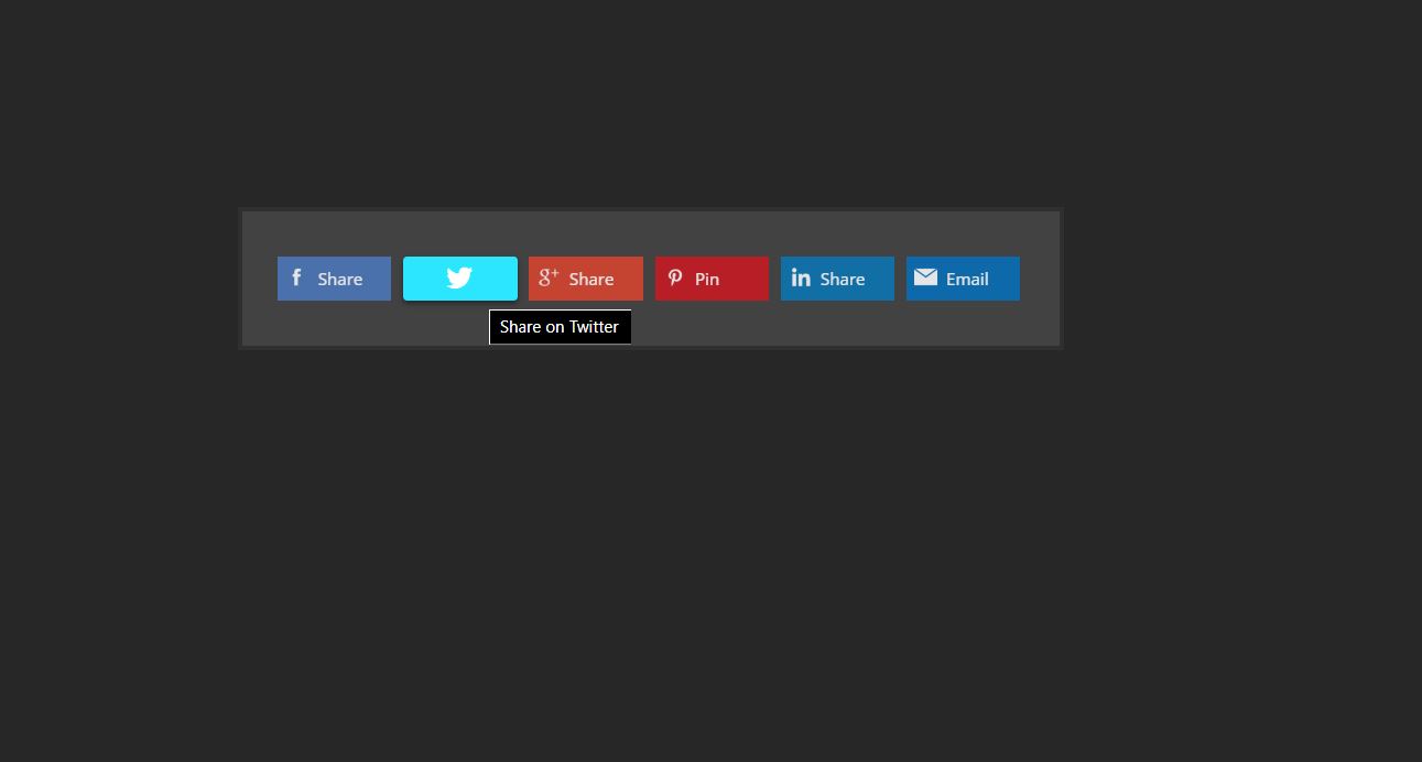 20+ Bootstrap Social Share Buttons Examples - OnAirCode