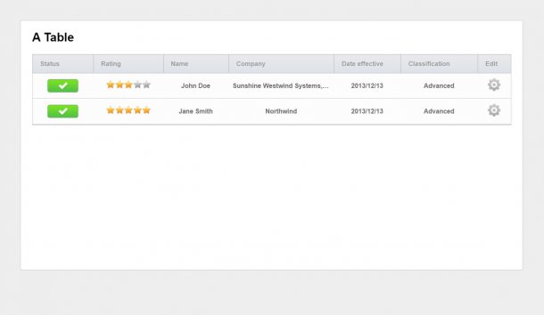 18+ JavaScript Table Design Examples - OnAirCode