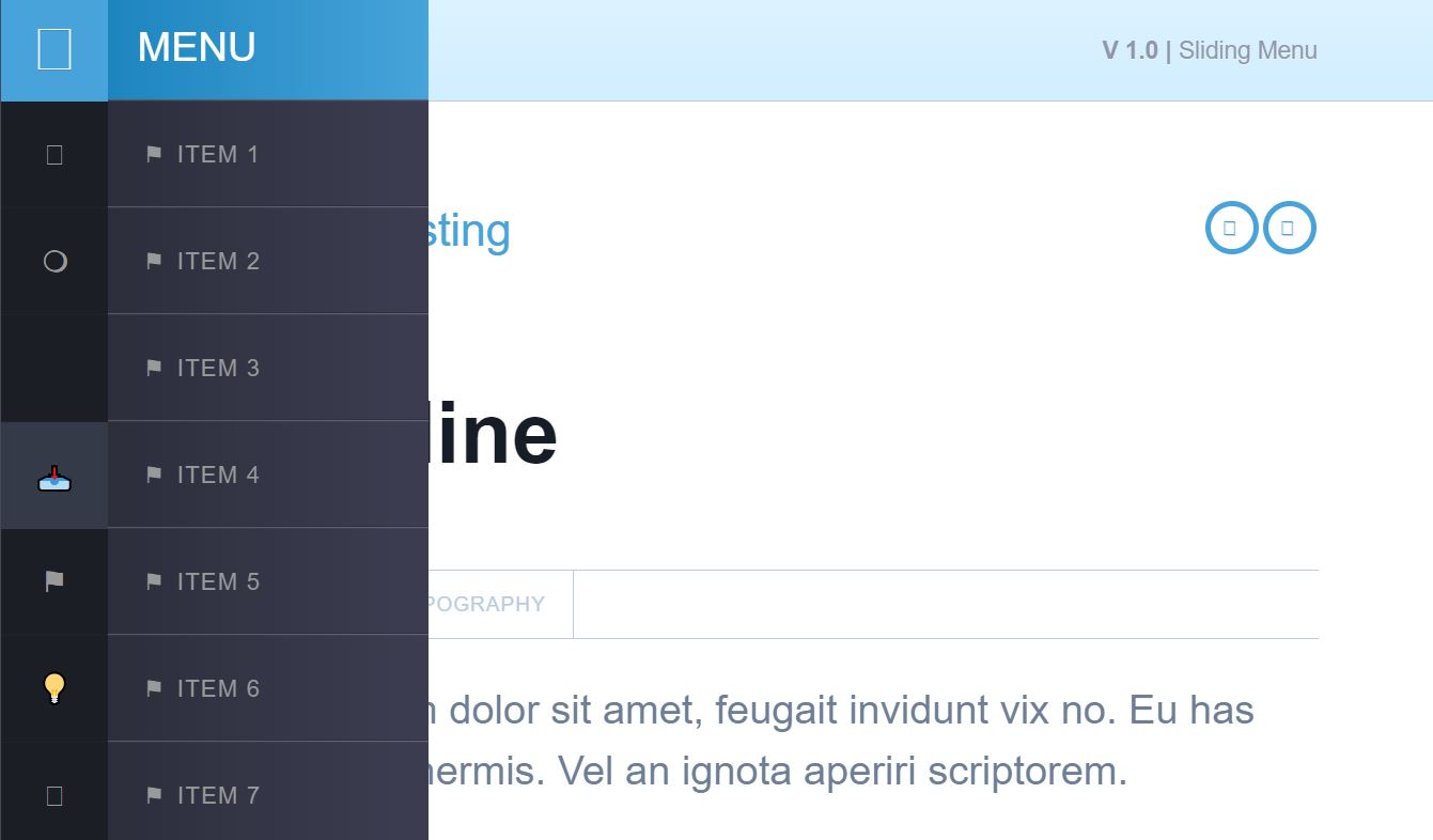 23 Javascript Sliding Slide Menu Examples Onaircode