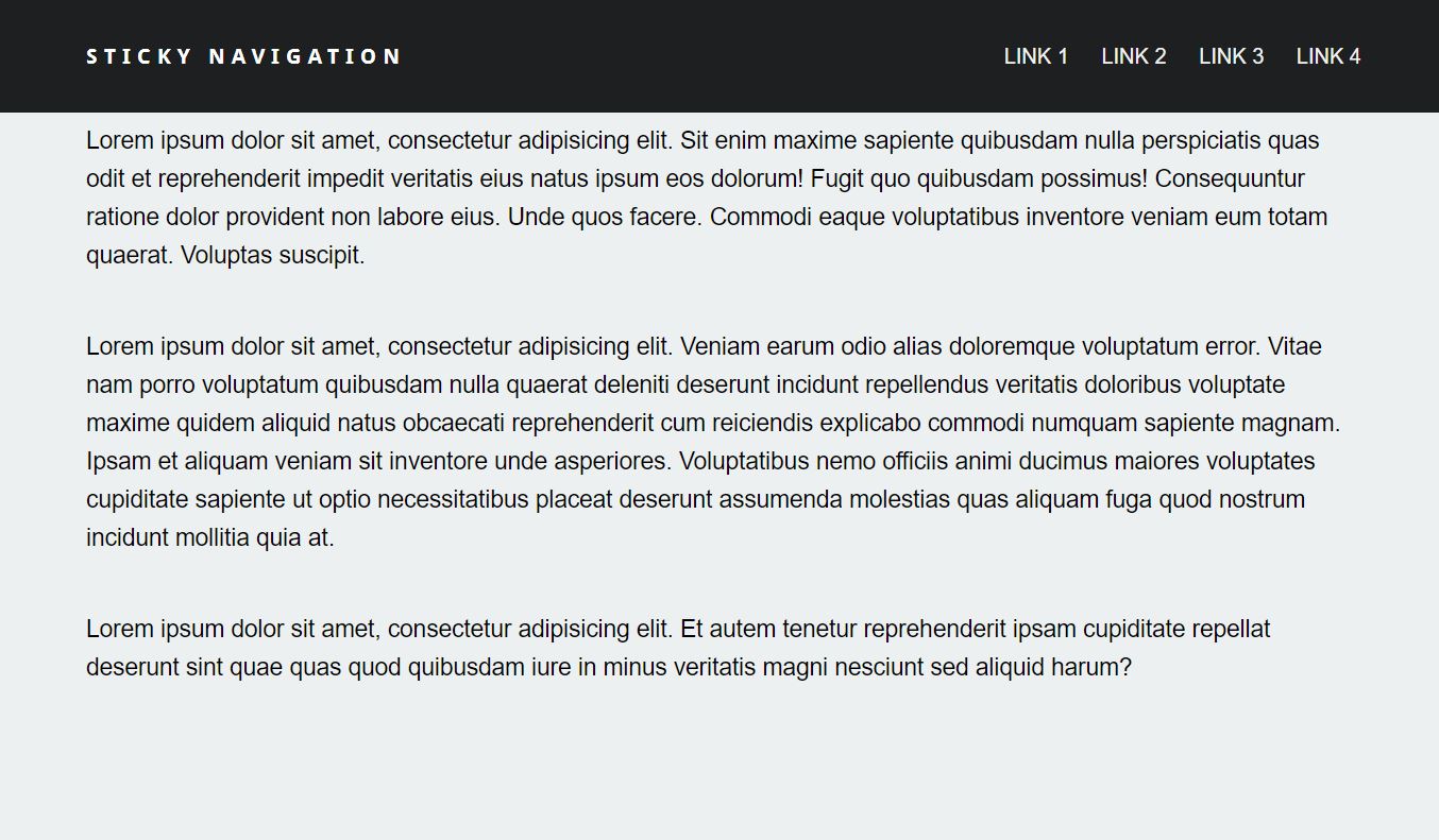 20 Javascript Sticky Header Examples Onaircode
