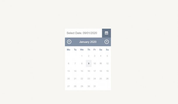 18+ JavaScript Datepicker Design Code Examples - OnAirCode