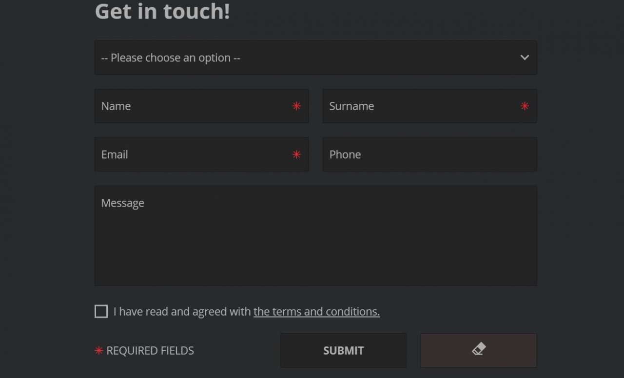 22+ JavaScript Contact Form Page Design Example - OnAirCode