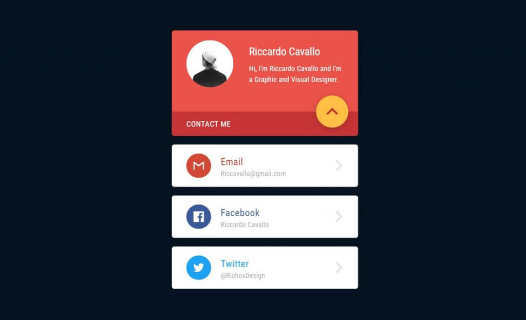 30+ JavaScript Card Design Code Examples - OnAirCode