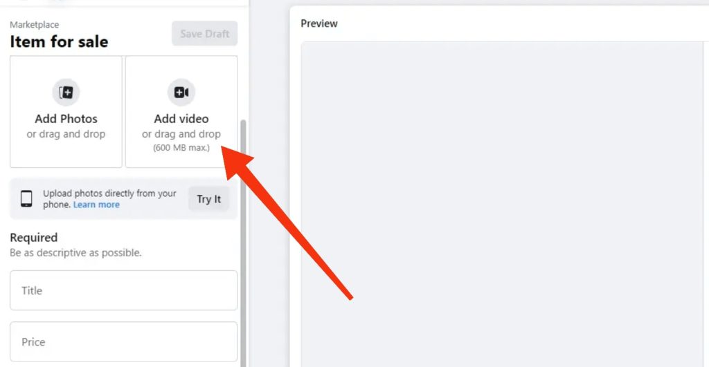 How To Add Videos To Facebook Marketplace Listing